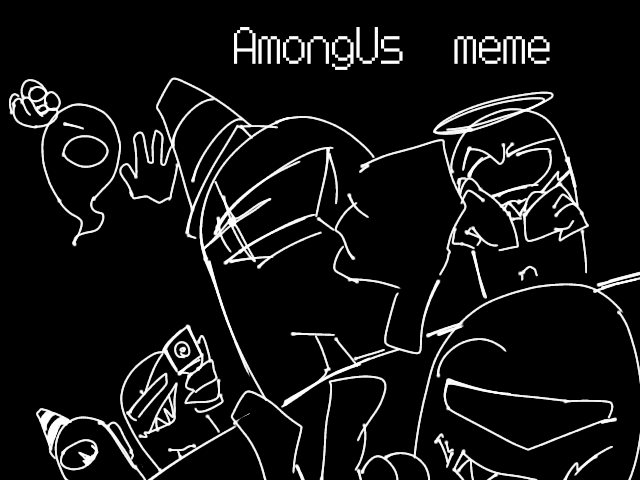 AmongUs meme インポスター - ibisPaint