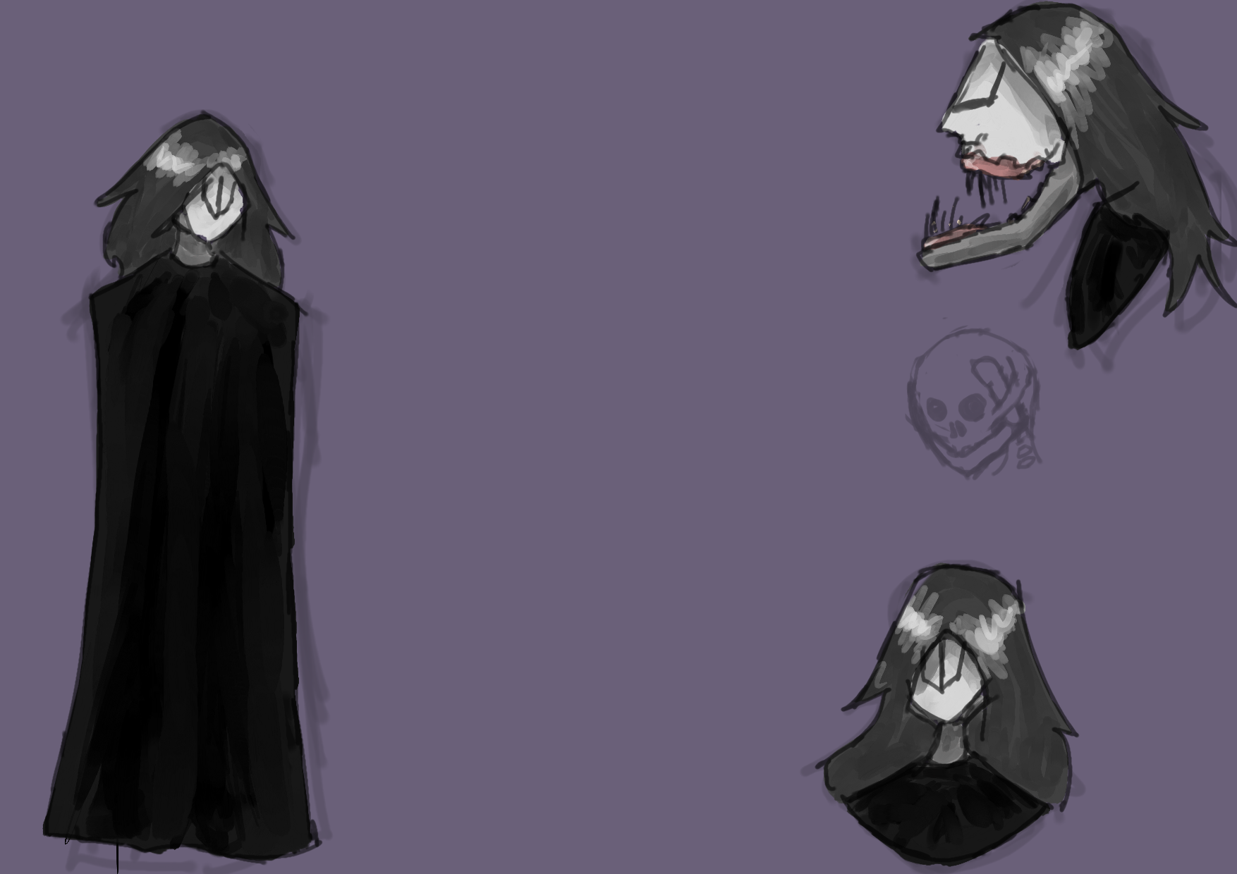 Unfinished character design - ibisPaint