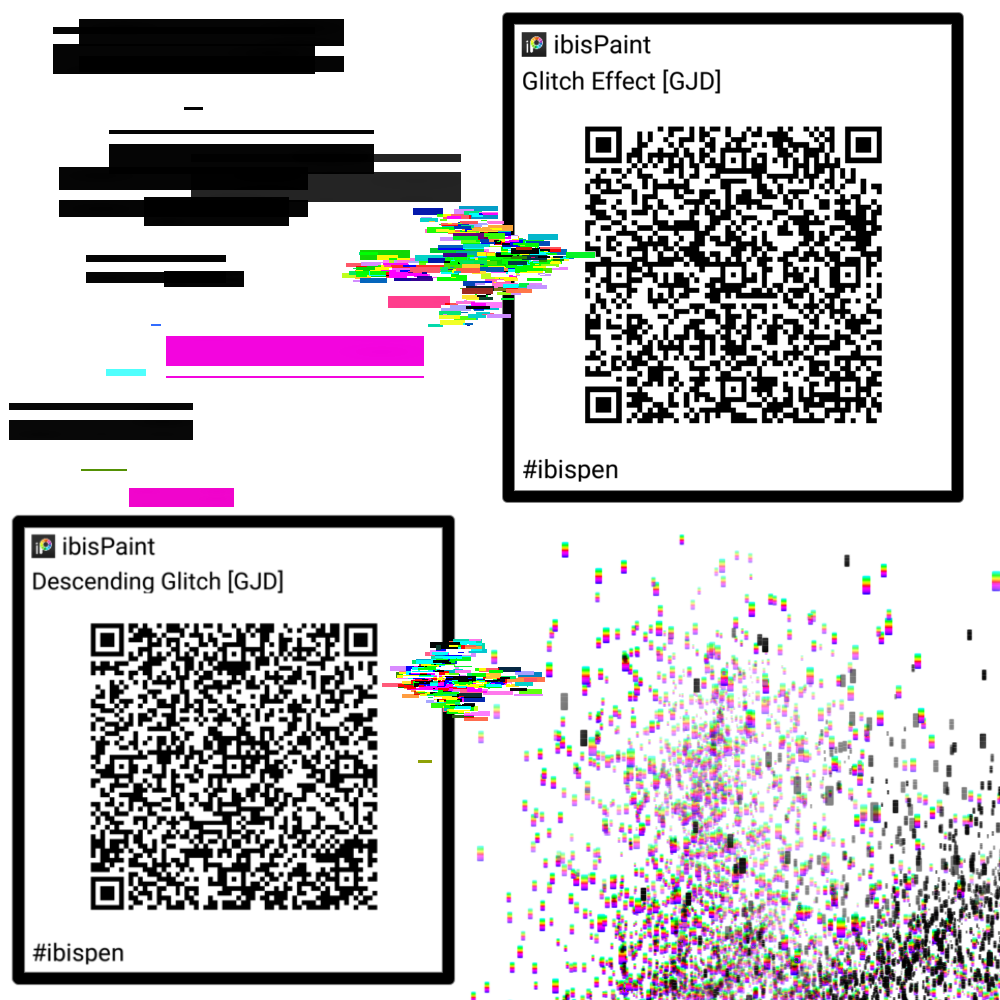 Glitch Effect Brush Set 1 - ibisPaint