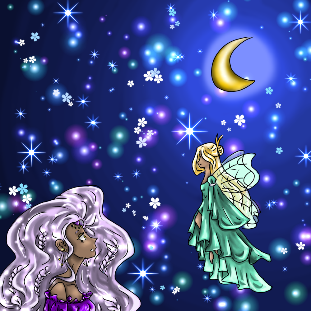 Rencontre sous la lune - ibisPaint