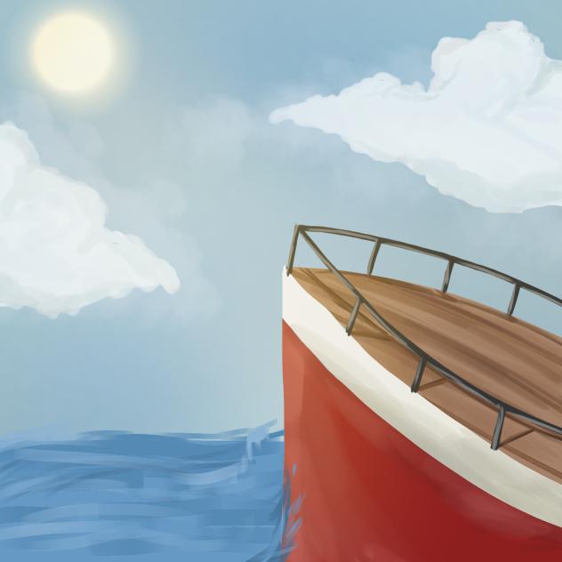 Sailing through the ocean - ibisPaint