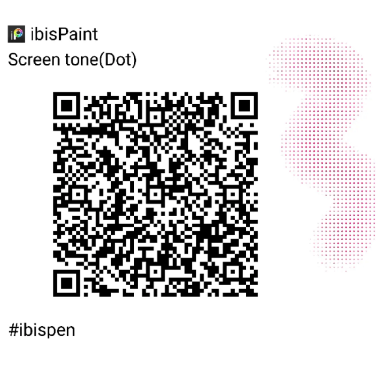 dotted brush qr code not mine - ibisPaint