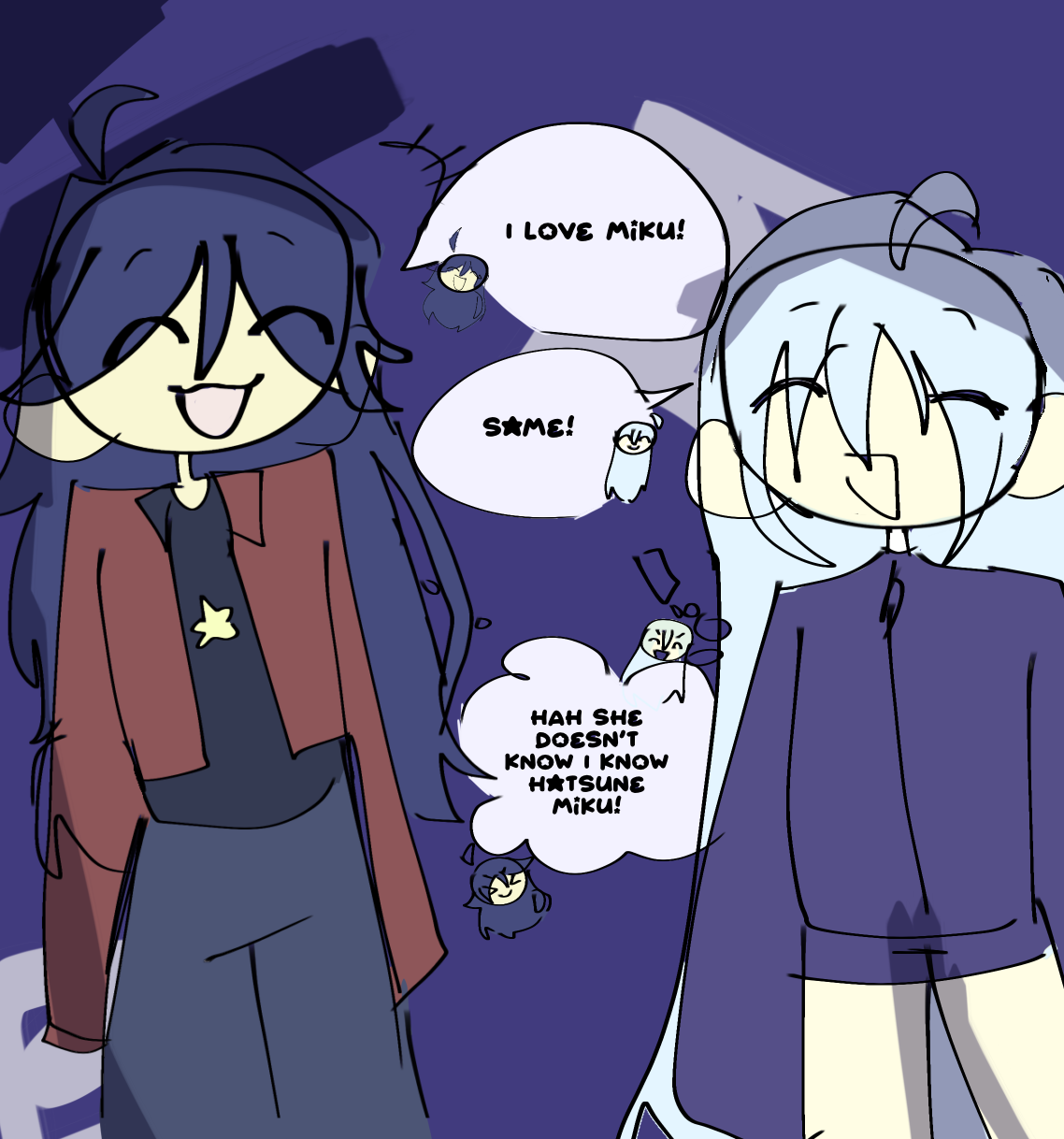 ichi and kana - ibisPaint