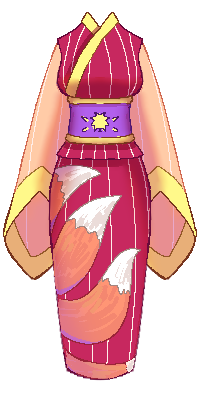pixel kitsune yukata👣👃 - ibisPaint