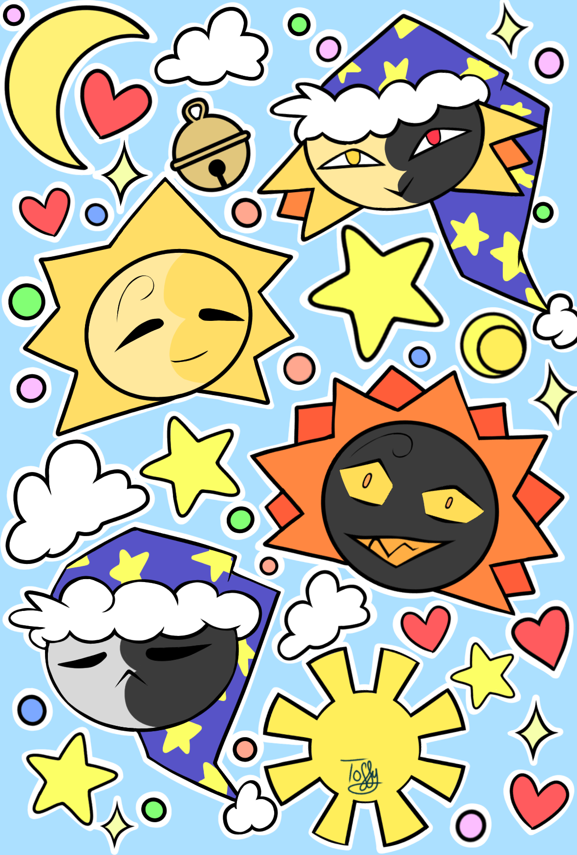 Sun,Moon,Eclipse,Ruin - ibisPaint