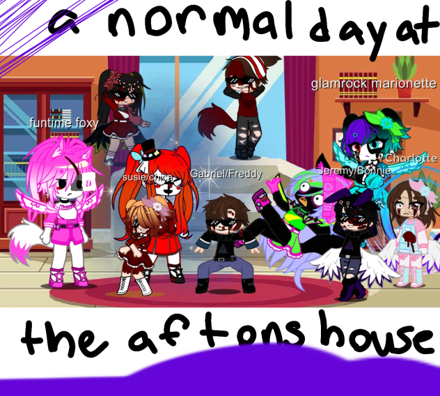 a normal day at the aftons house - ibisPaint