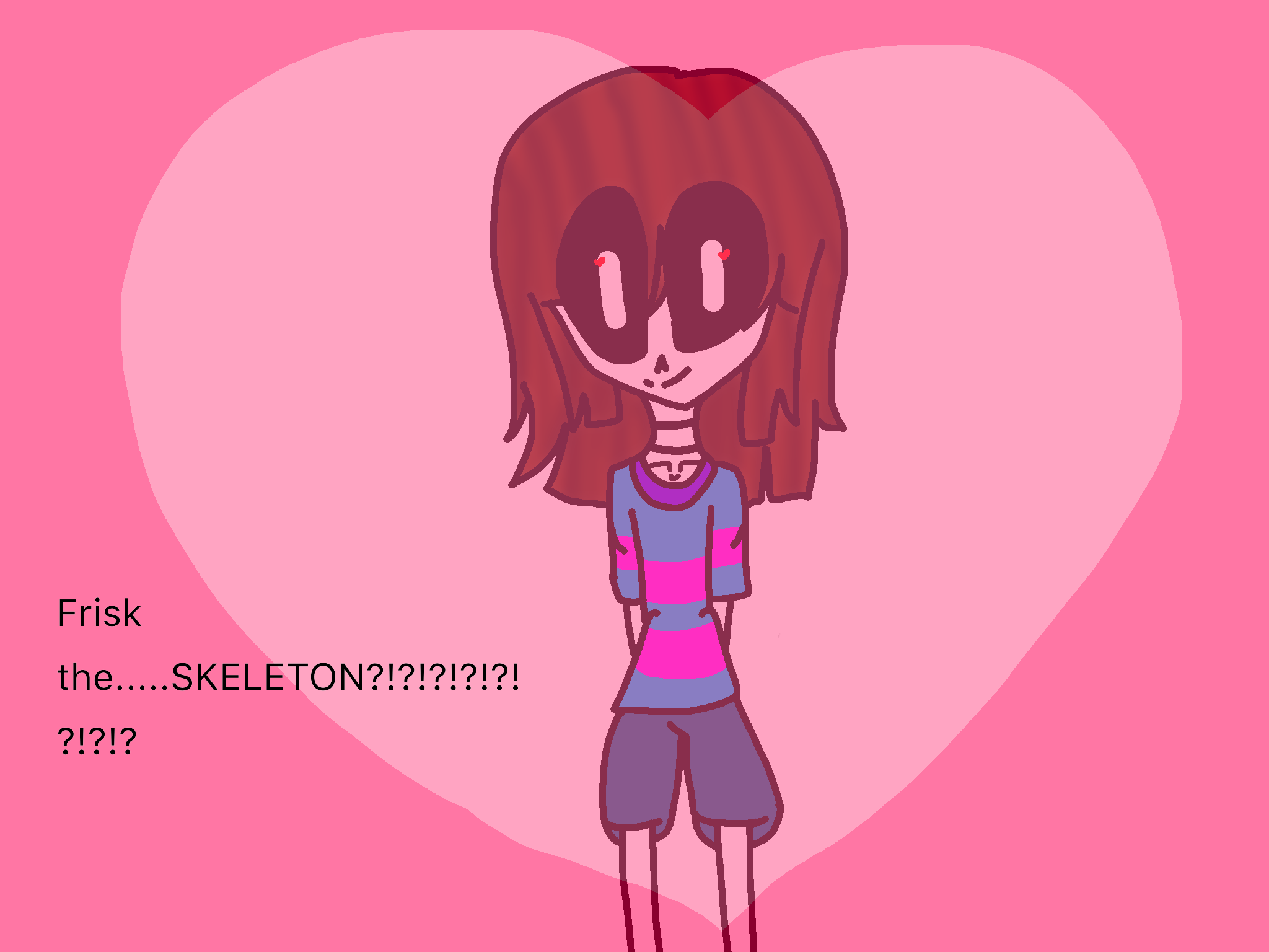 frisk is a....SKELETON!!!! read desc - ibisPaint