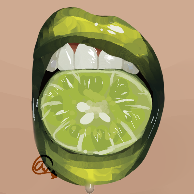 lime lips…… - ibisPaint