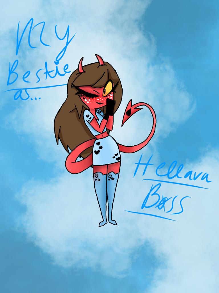 My bestie as hellava boss - ibisPaint