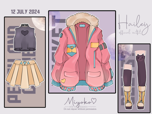 Hailey's Official Outfit Reference - ibisPaint