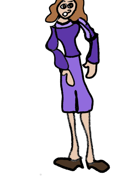 femme violet - ibisPaint