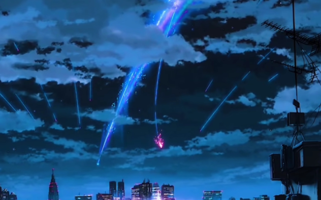 falling night sky - ibisPaint