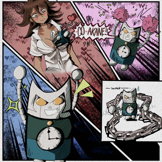 Mini Nekomaru Nidia with Akane Owari - ibisPaint