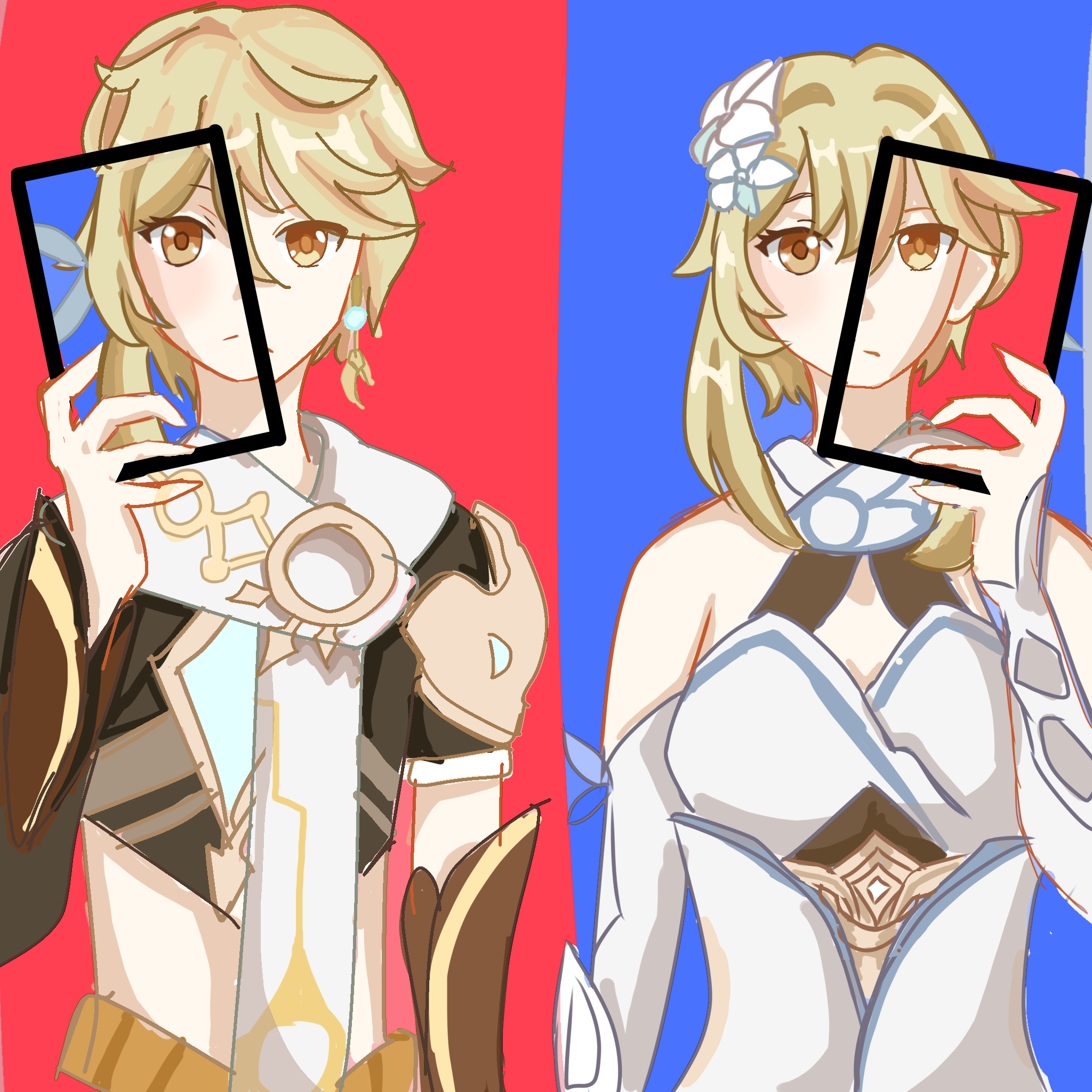 Lumine and aether - ibisPaint