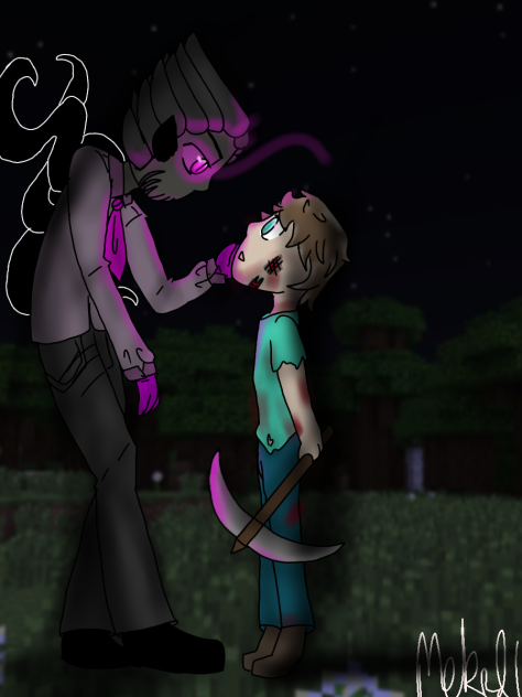 The Enderman And The Player - ibisPaint