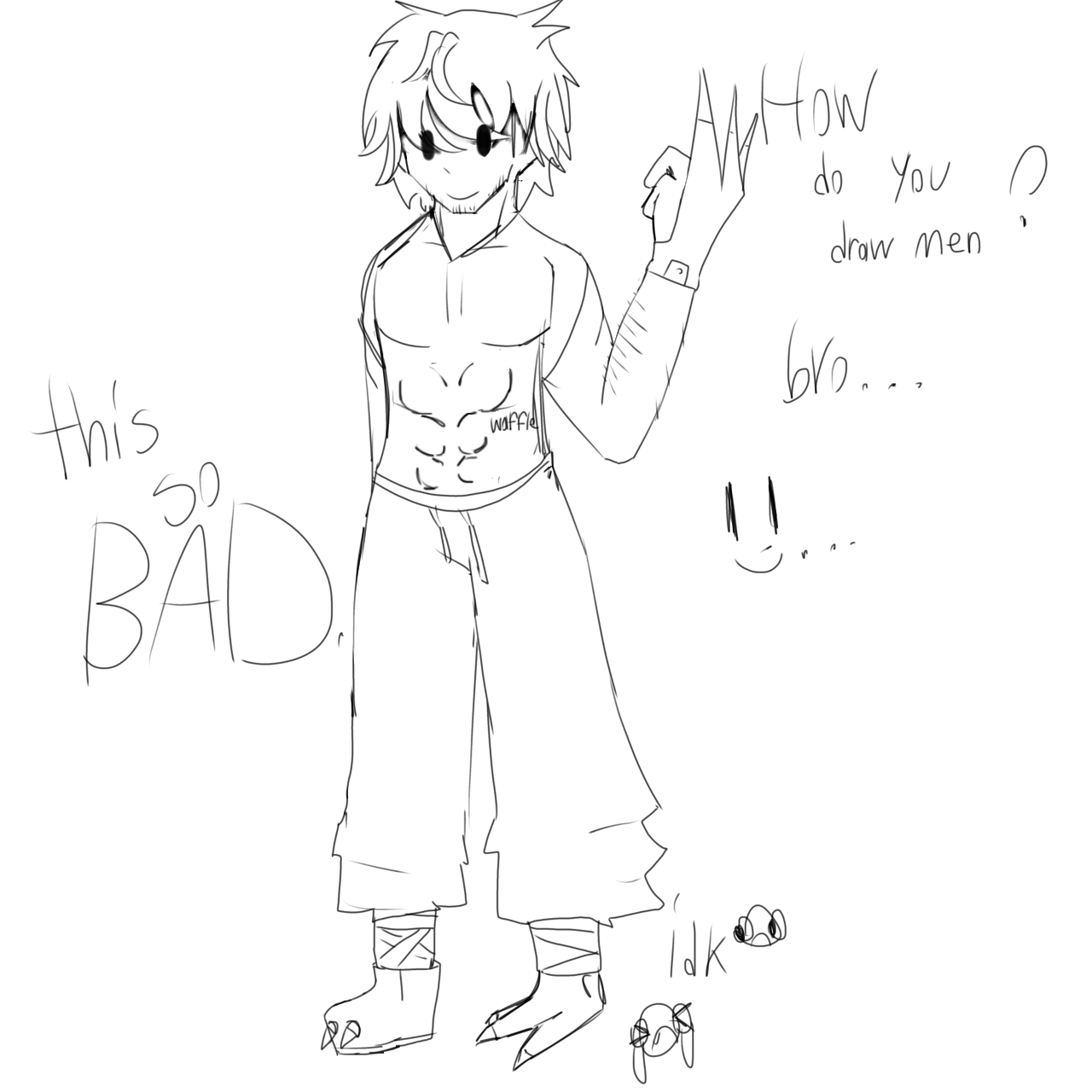 I can’t draw men.. send help - ibisPaint