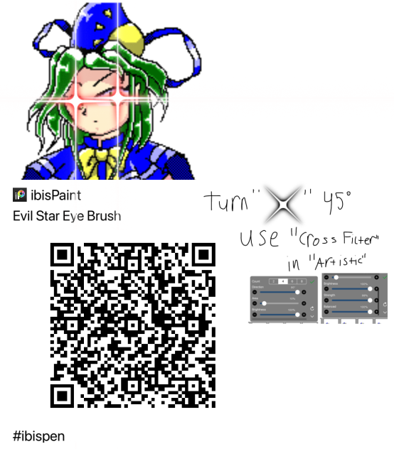 the evil star eye brush - ibisPaint