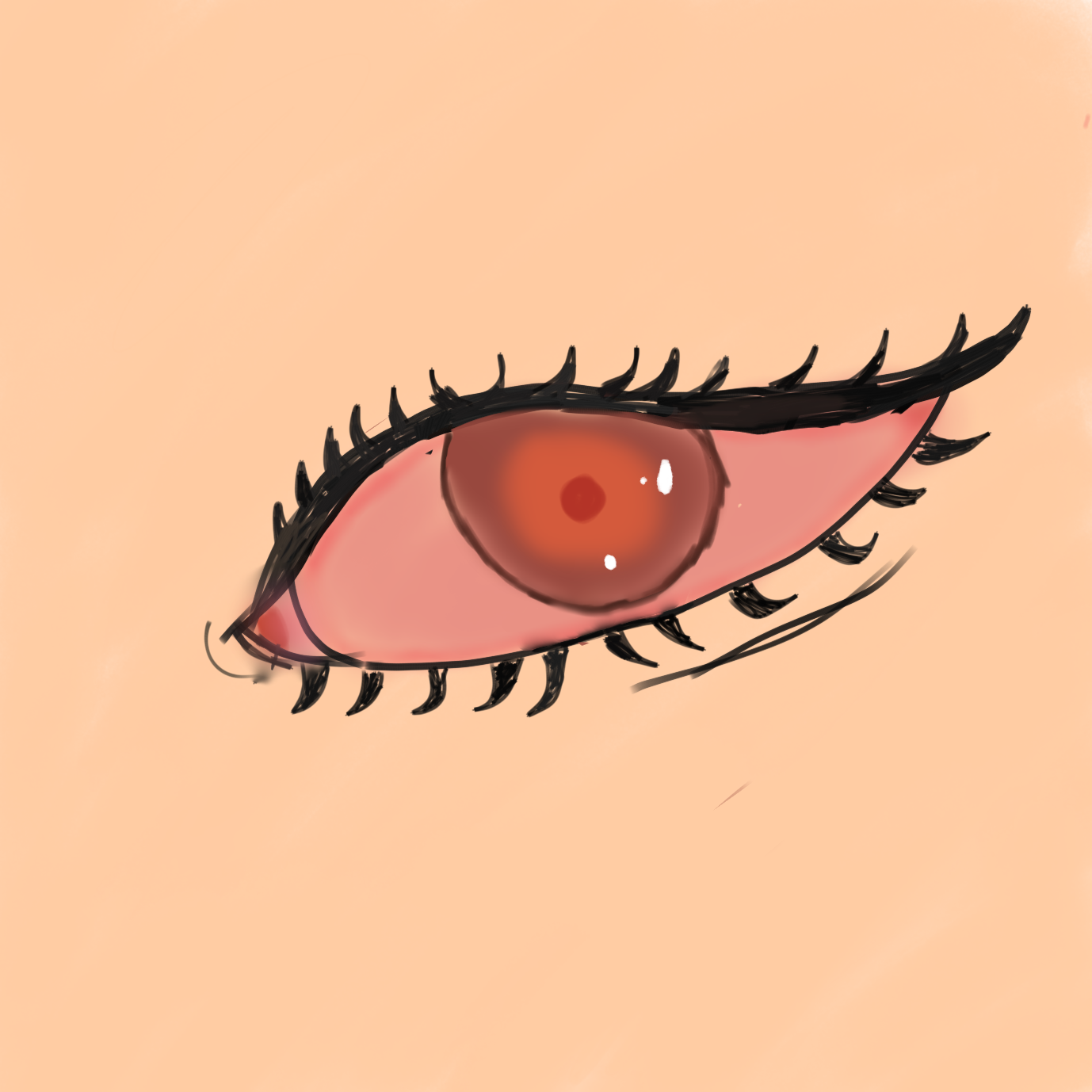 trying to draw an eye (fail) - ibisPaint