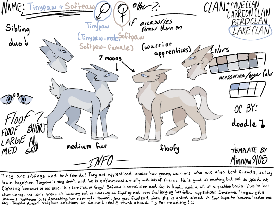 OCs for Minnow! - ibisPaint