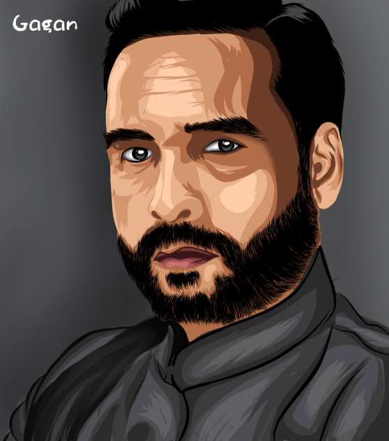 vector art of Pankaj Tripathi - ibisPaint