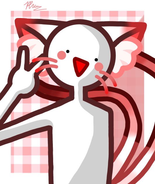 pink cat - ibisPaint