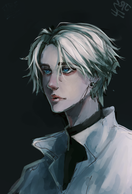 white haired boy2 finished ver. - ibisPaint