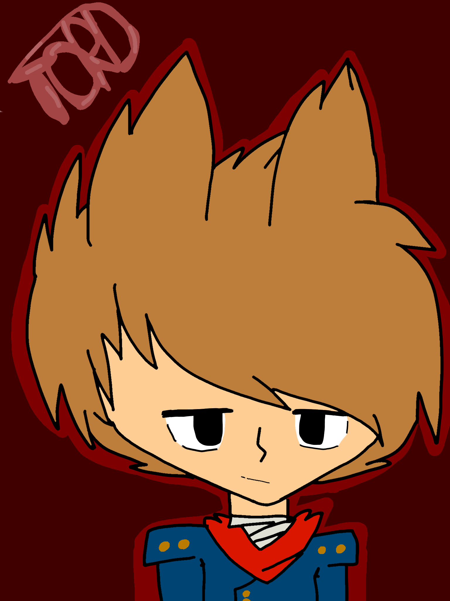 Eddsworld Tord The Red Leader - ibisPaint