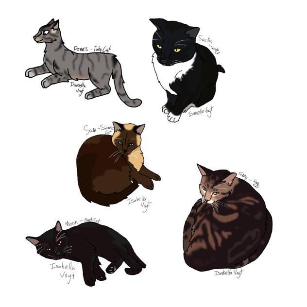 Cat Doodles - ibisPaint