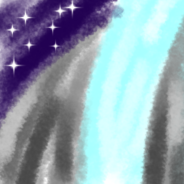 Starry Night Waterfall - ibisPaint