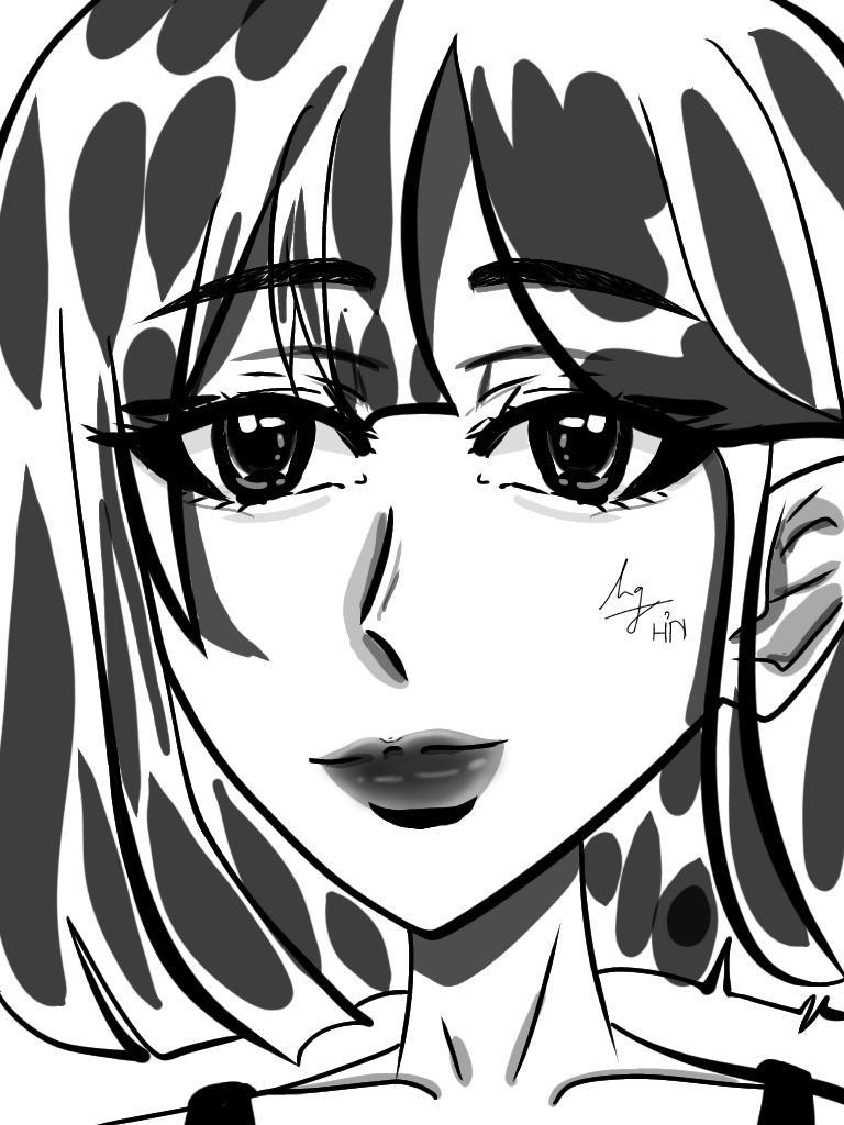 I just try to draw manhwa girl's lip 😂 - ibisPaint