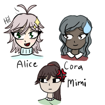 Three friends, Different personalities - ibisPaint