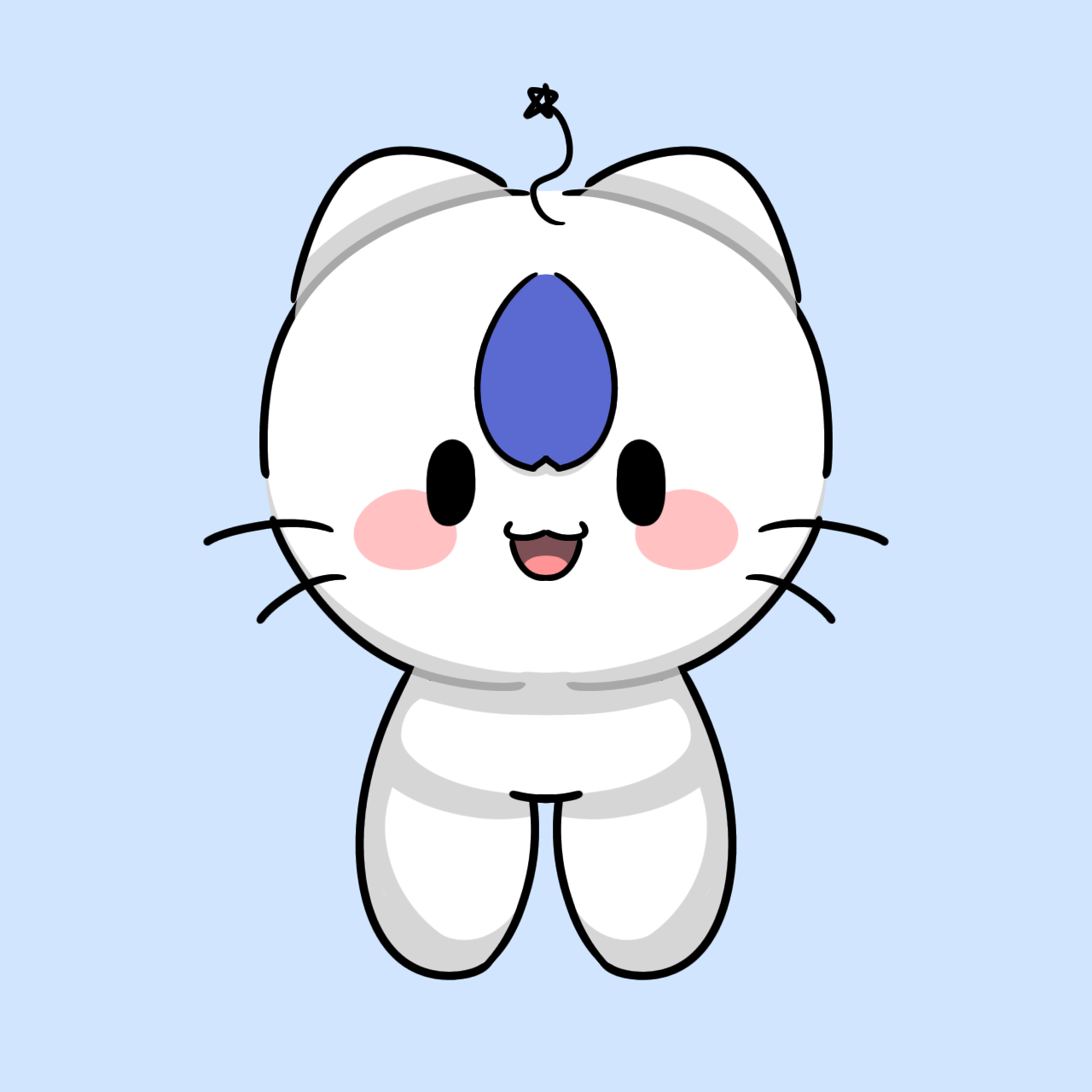 블베냥이 (blueberry kitty) - ibisPaint