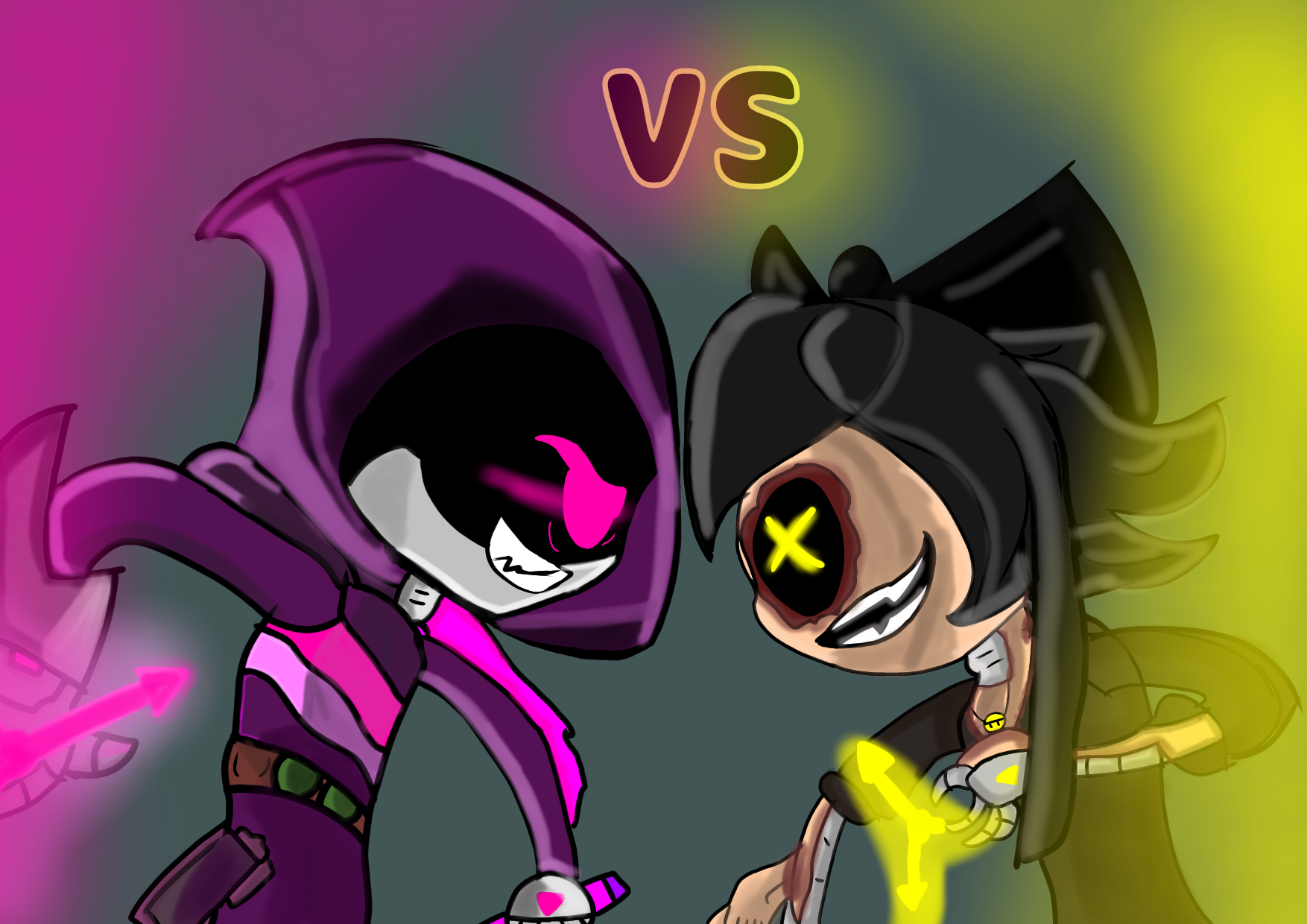Glitch vs Cyn - ibisPaint