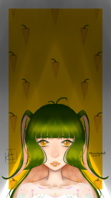 Green Usagi - ibisPaint