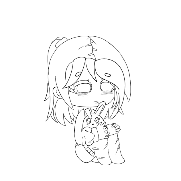 Lazy bunny Gacha edit - ibisPaint