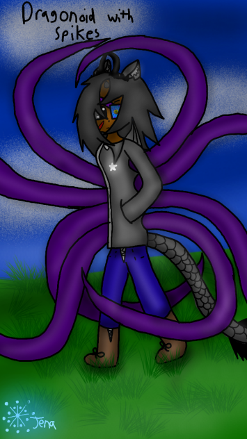 Dragonoid with Spikes - ibisPaint