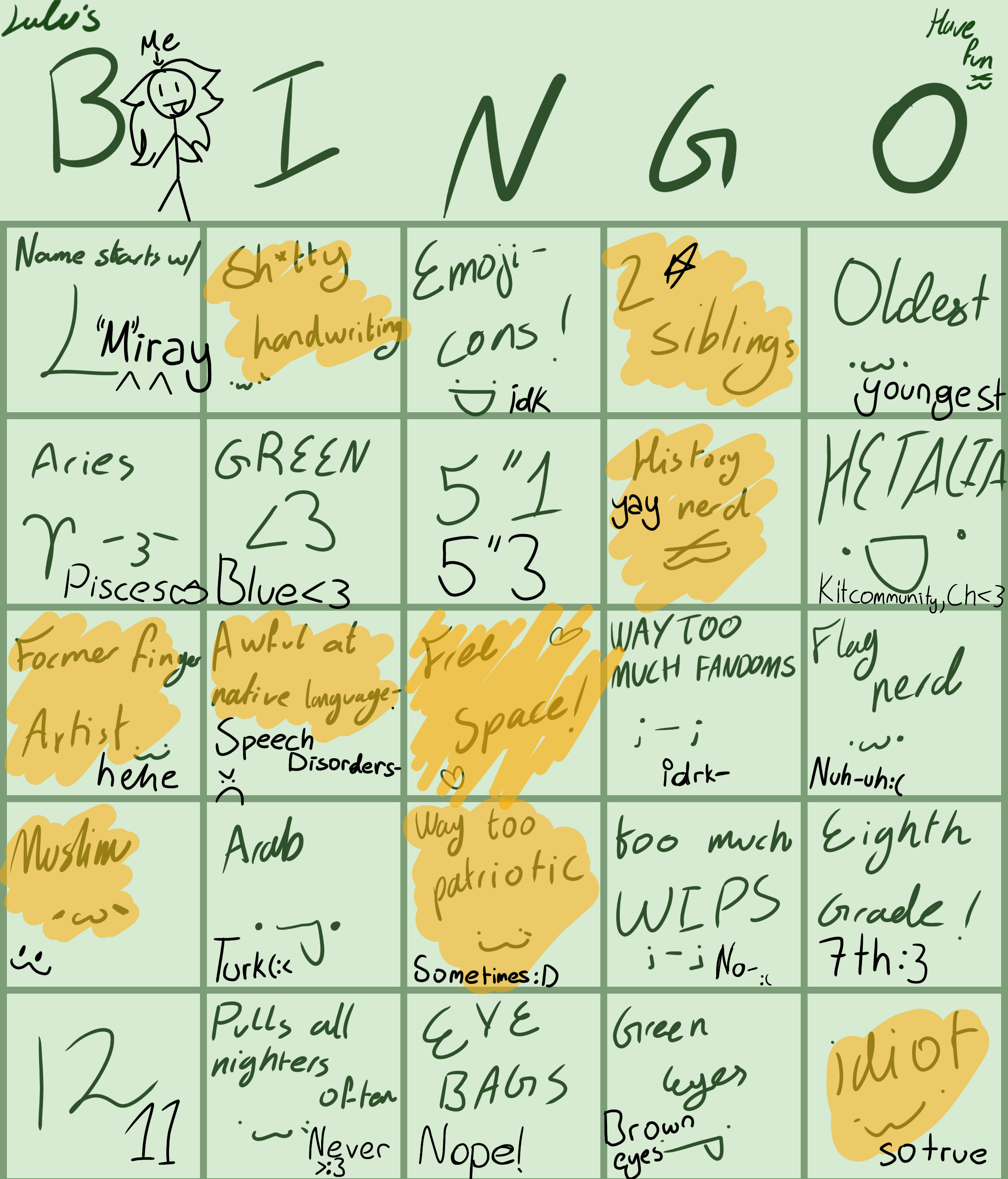 lulu's bingo - ibisPaint