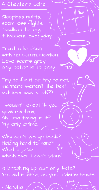 A Cheater's Joke(my lil poem) - ibisPaint