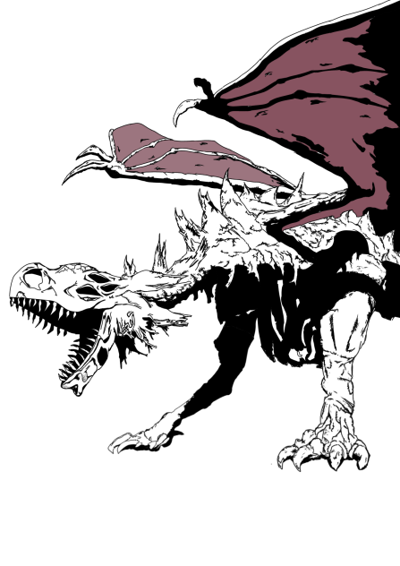 Dragon skeleton - ibisPaint