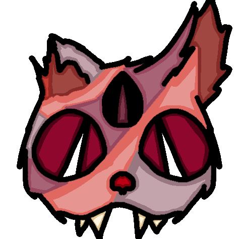 Furry Face Mask Idea Burned Scarred Cat - ibisPaint