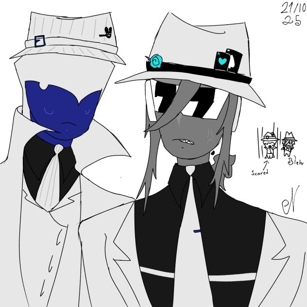 2P DOUBLEFEDORA - ibisPaint