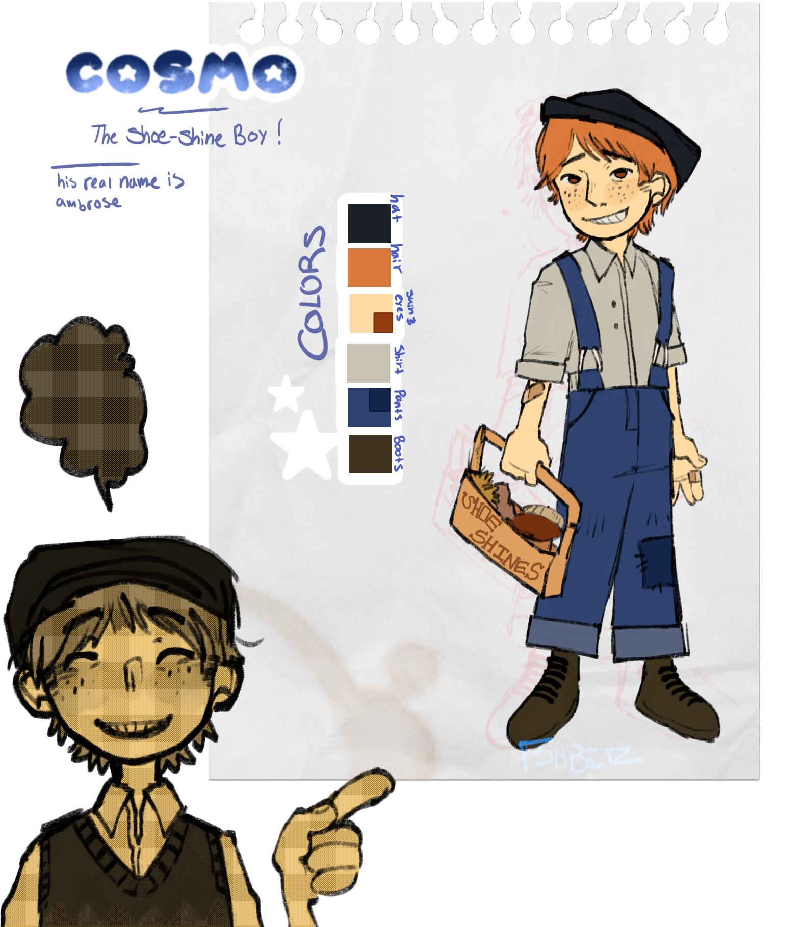 OC reference sheet !! cosmo - ibisPaint