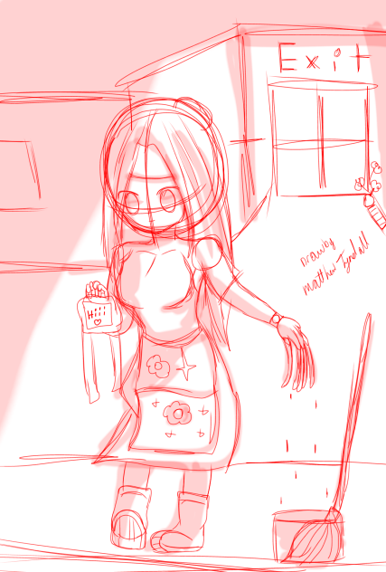 Nurse cleaning 🧹🧼 - ibisPaint