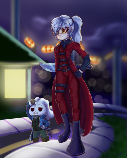 Annie y Sagan x Dante y Vergil - ibisPaint