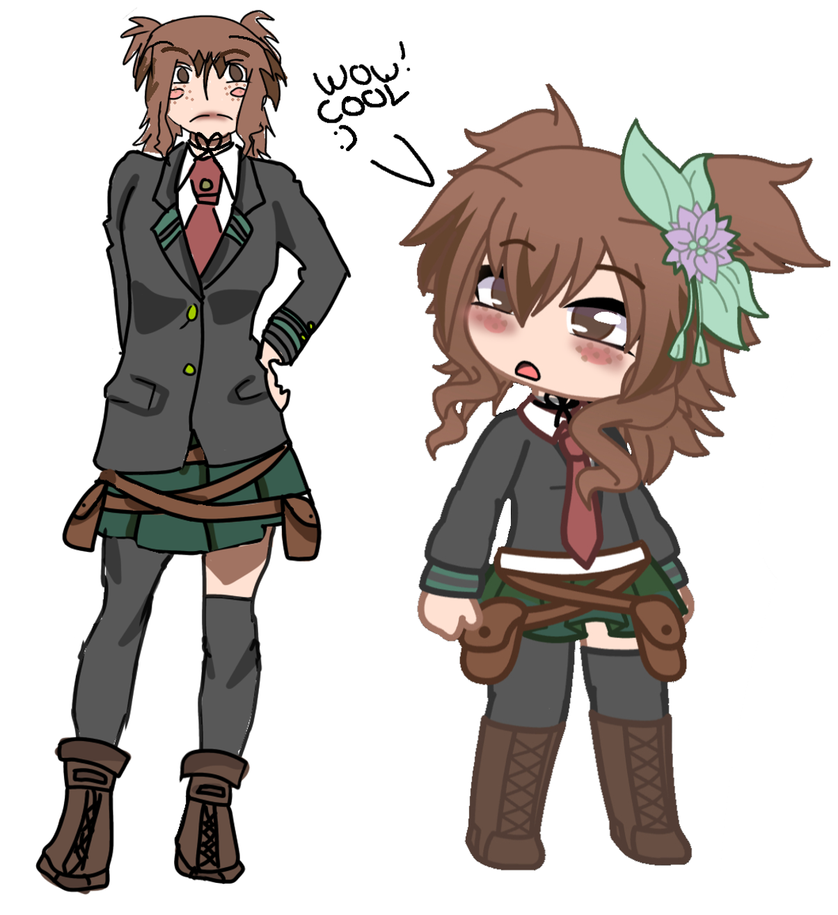 Gacha Mha Oc Meets Drawing MHA Oc - ibisPaint