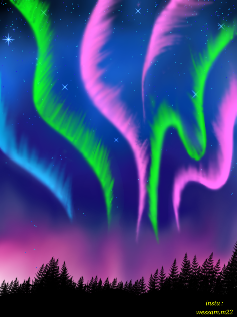 sky lights - ibisPaint
