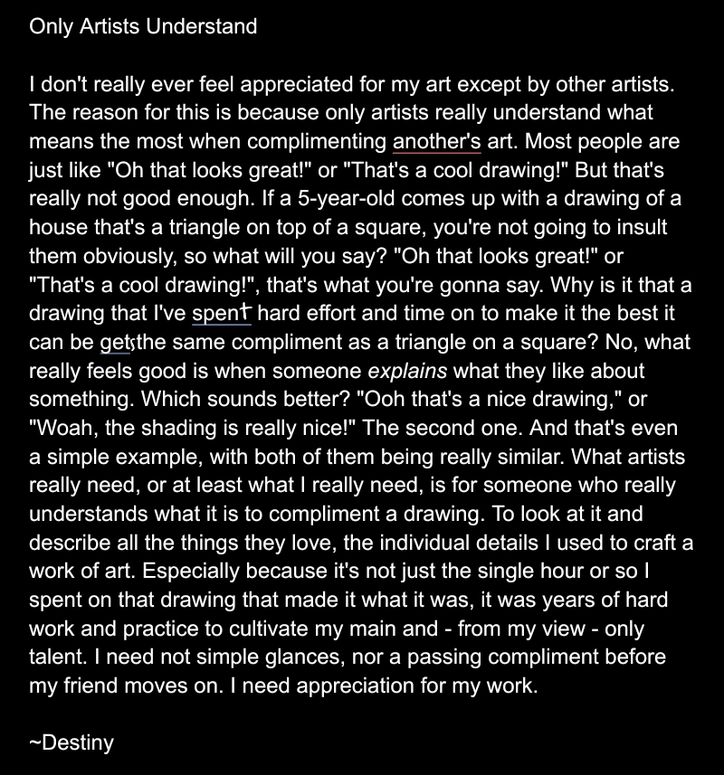 Only artists understand - ibisPaint