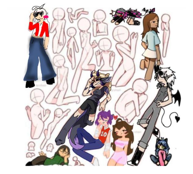 Silly pose Collab - ibisPaint