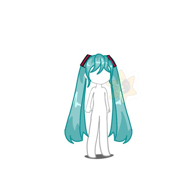 hatsune miku hair( gacha ) - ibisPaint