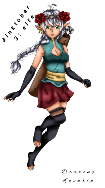 inktober 3 Elfe - ibisPaint